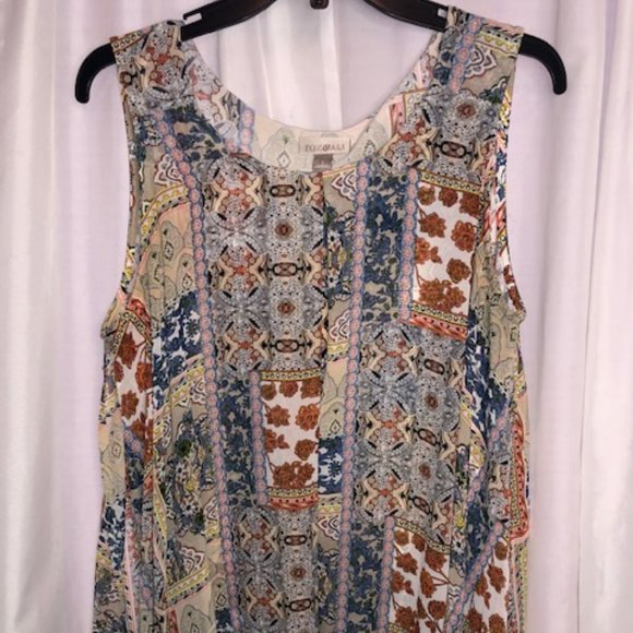 Roz & Ali | Tops | Womens Roz Ali Large Boho Top | Poshmark